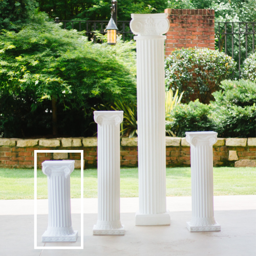 Rent the White 24" Column | Event Rentals